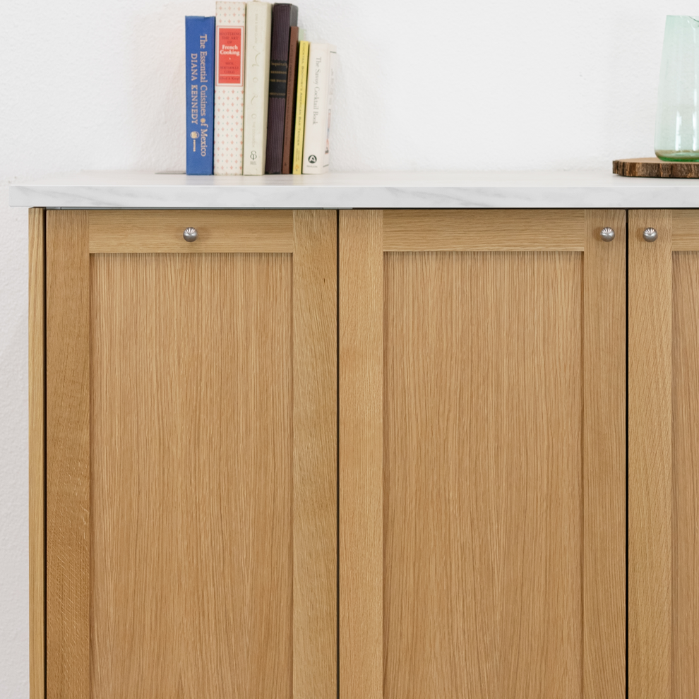 White Oak Shaker Pull-Out Drawer | Customized For Ikea Cabinets ...