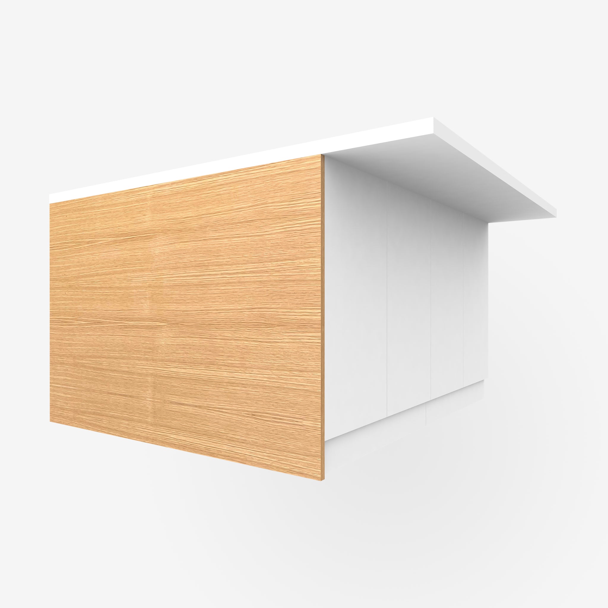 Rift White Oak Panel | Customized For IKEA Cabinets – Modern Twig